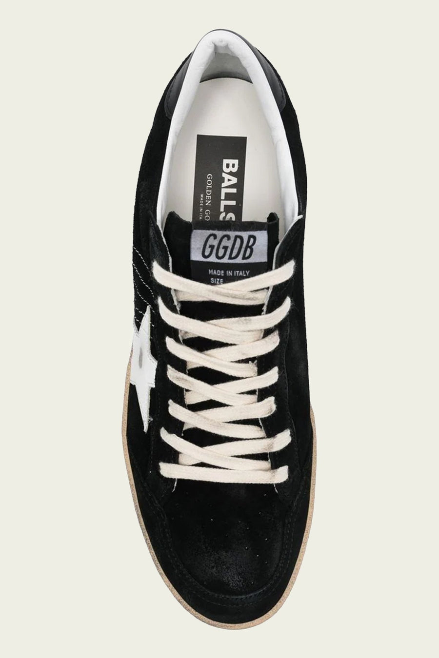 Ball-Star Black Suede Leather Men Sneaker