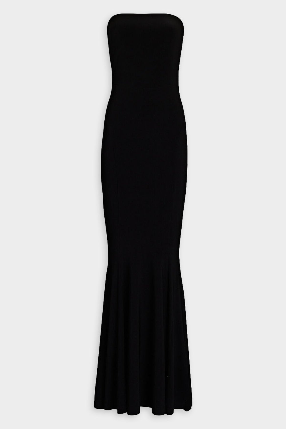 Strapless Fishtail Gown in Black